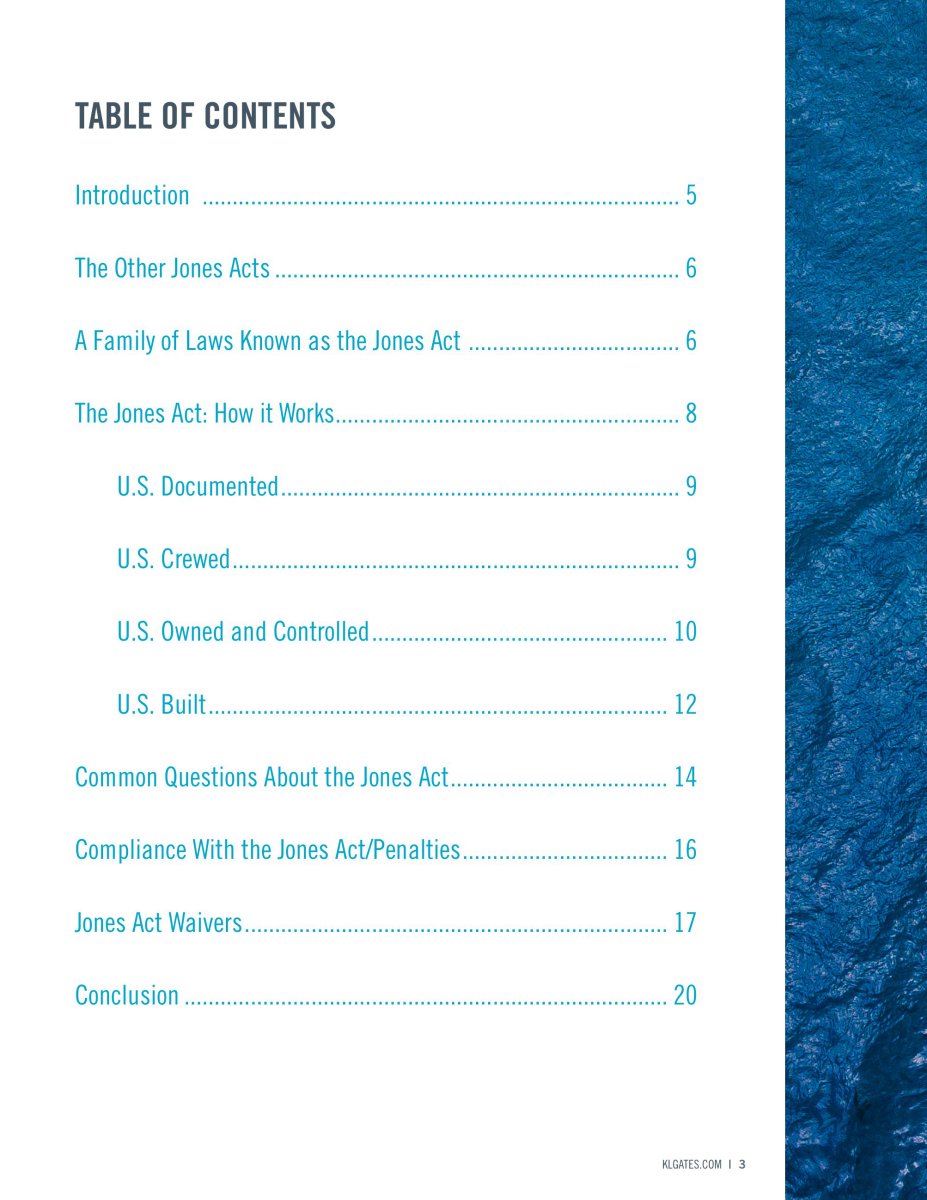 THE ESSENTIAL GUIDE TO THE JONES ACT